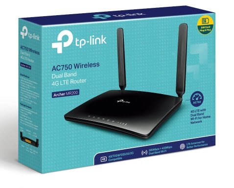 Wireless Routers - TP-Link Archer MR200 AC750 Wireless Dual Band 4G LTE ...