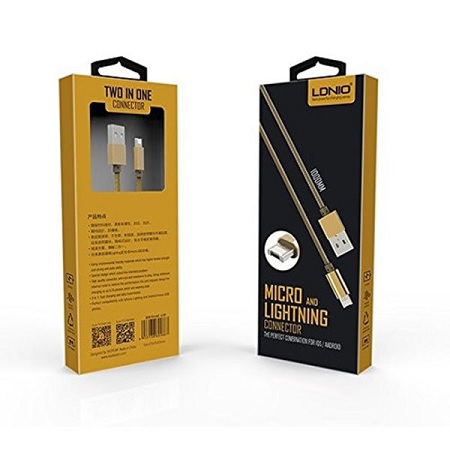 Monitor Cables - LDNIO Charging and Data Cable 2 in 1-APPLE was listed ...