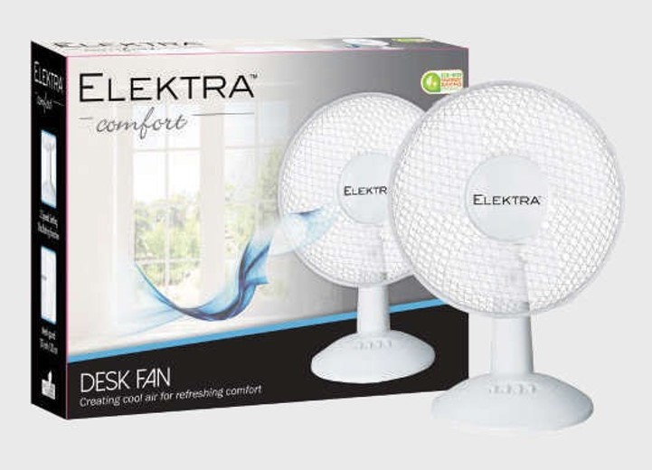 Fans - Elektra Desk Fan 30cm for sale in South Africa (ID:615406970)
