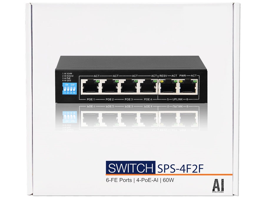Other Networking & Communication - 6 Port Fast Ethernet Switch with 4 ...